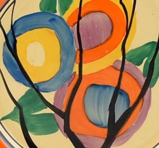 Clarice Cliff CIRCLE TREE 9" PLATE C.1930